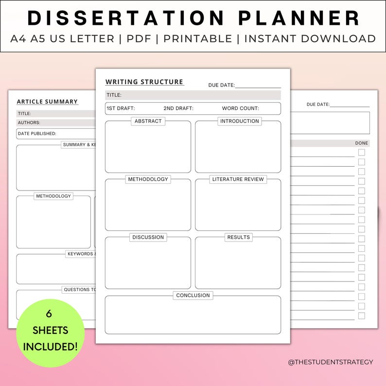 Simple Dissertation Planner | Dissertation Writing Plan for Students ... Simple Dissertation Planner | Dissertation Writing Plan for Students ...