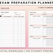 Simple Exam Prep Planner Printable Exam Study Template Revision ...