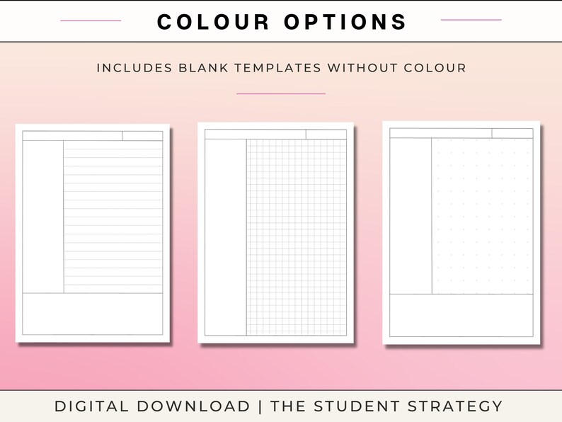 Cornell Method Student Note-taking Template | Printable Note Paper ...