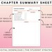 Chapter Summary Sheet & Note-taking Template | Printable Revision Sheet ...