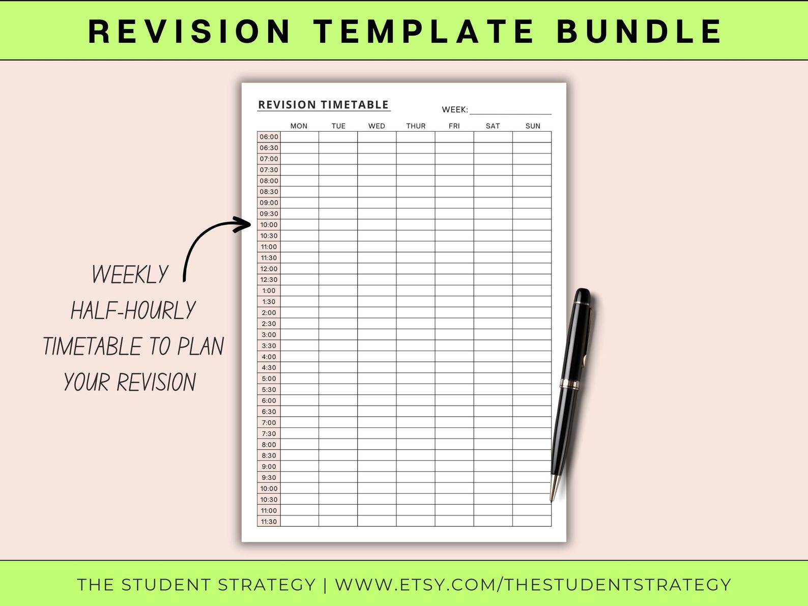 Revision Template Bundle | Printable Revision Sheets for Students ...