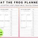 Eat the Frog Daily Task Priority Planner Hourly Time Blocking Schedule ...