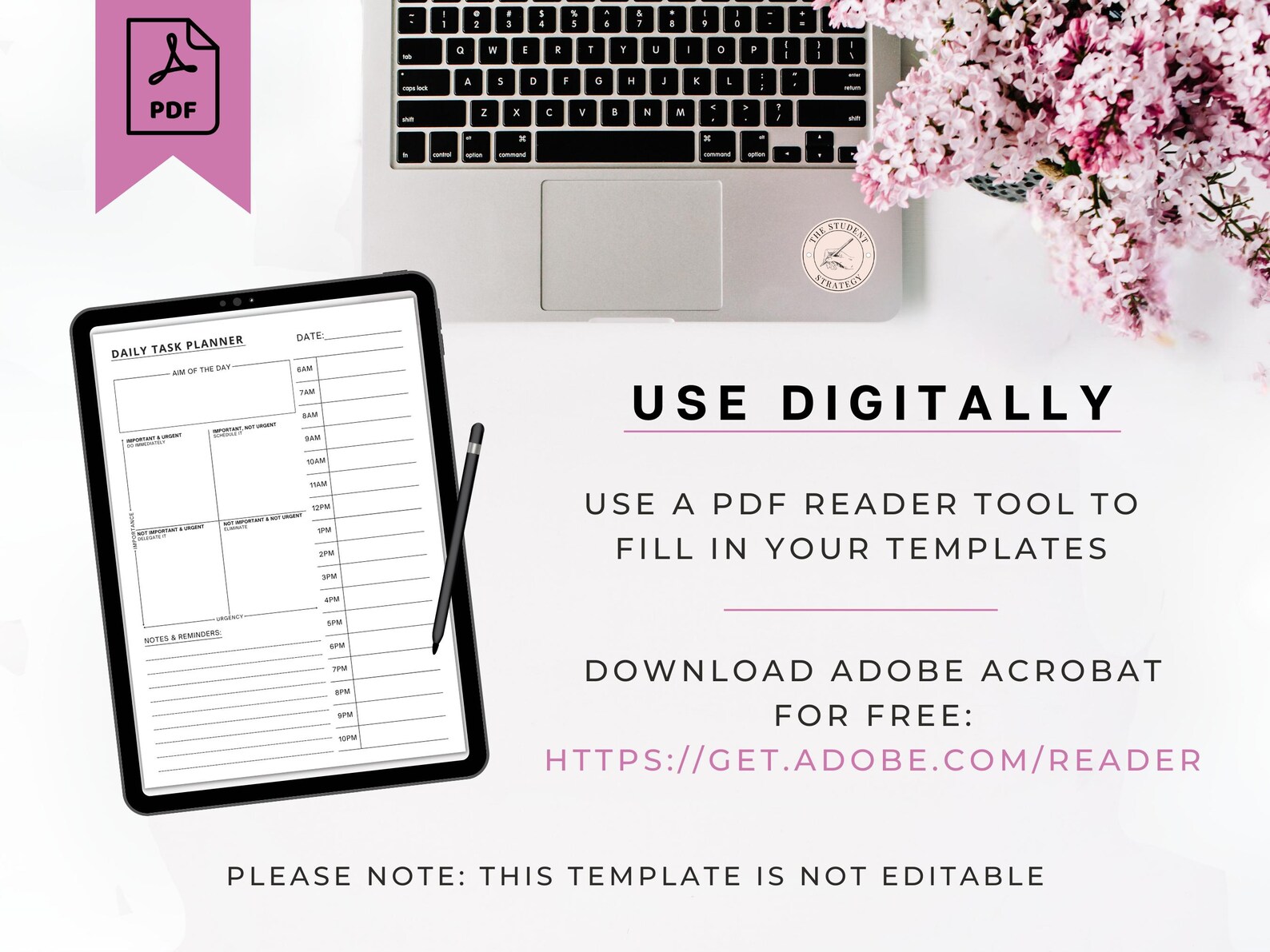 Task Priority Matrix Set | Daily & Weekly Priority Planner | Eisenhower ...