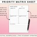 Eisenhower Matrix | Task Priority Matrix Template | Printable Priority ...