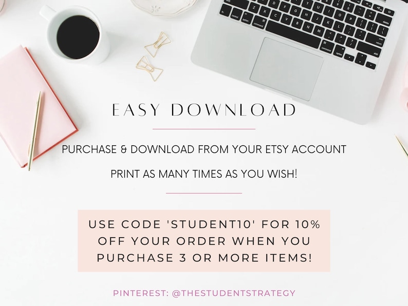 Simple Grade Tracker | Printable Grade Sheet for Students | College ...