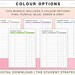 Simple Assessment Tracker Sheet | Printable Exam Schedule for Students ...