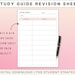 Simple Study Guide Revision Sheet | Printable Q+A Revision Template for ...