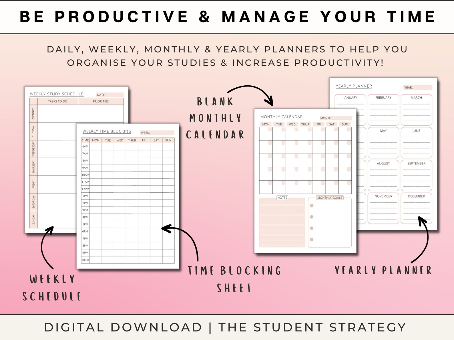 Student Exam Prep Planner Printable Exam Study Template - Etsy UK