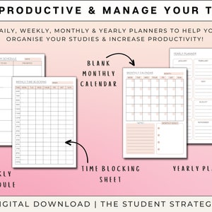 Student Exam Prep Planner Printable Exam Study Template - Etsy UK