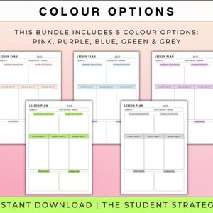 Simple Daily Lesson Plan Template | Printable Lesson Planning Template ...