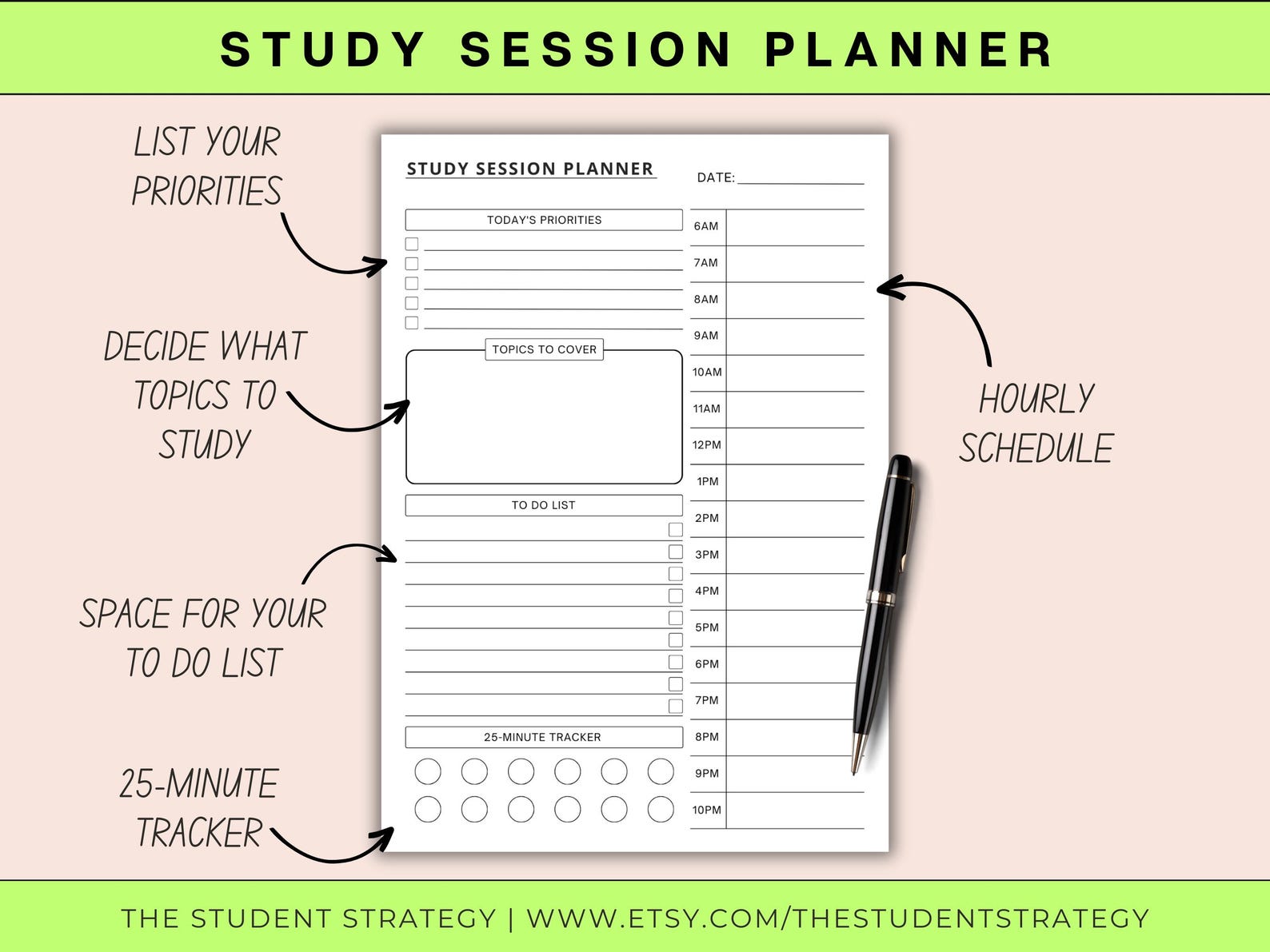 Revision Sheet Bundle | Revision Timetable & Checklist | Study Session ...