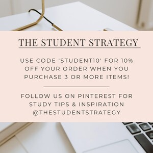 Revision Template Bundle Printable Revision Sheets for Students Exam ...