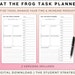 Eat the Frog Daily Task Priority Planner Hourly Time Blocking Schedule ...