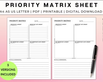 Printable Daily Task Planner Productivity Time Management Plan Task ...