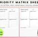 Eisenhower Matrix Task Priority Matrix Template Printable Priority ...