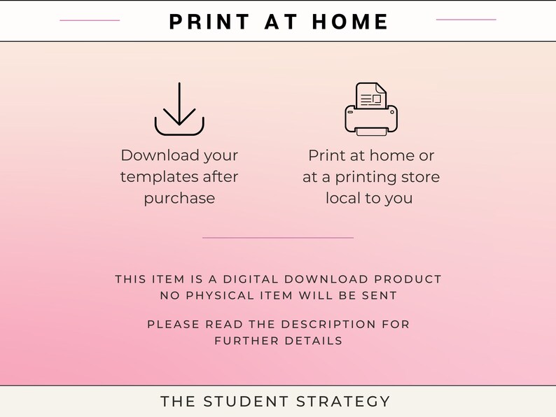 Simple Revision Checklist Printable Student Revision Plan Exam Prep A4 ...