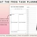 Eat the Frog Daily Task Priority Planner Hourly Time Blocking Schedule ...