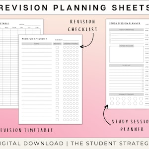 Productivity Planner for Students | Revision Timetable | Eisenhower ...