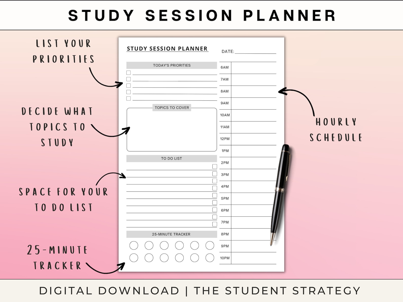 Revision Sheet Bundle | Revision Timetable & Checklist | Study Session ...