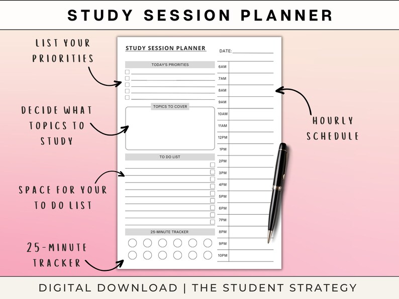 Revision Sheet Bundle | Revision Timetable & Checklist | Study Session ...