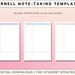 Cornell Method Student Note-taking Template | Printable Note Paper ...