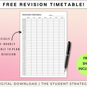 Revision Template Bundle | Printable Revision Sheets for Students ...
