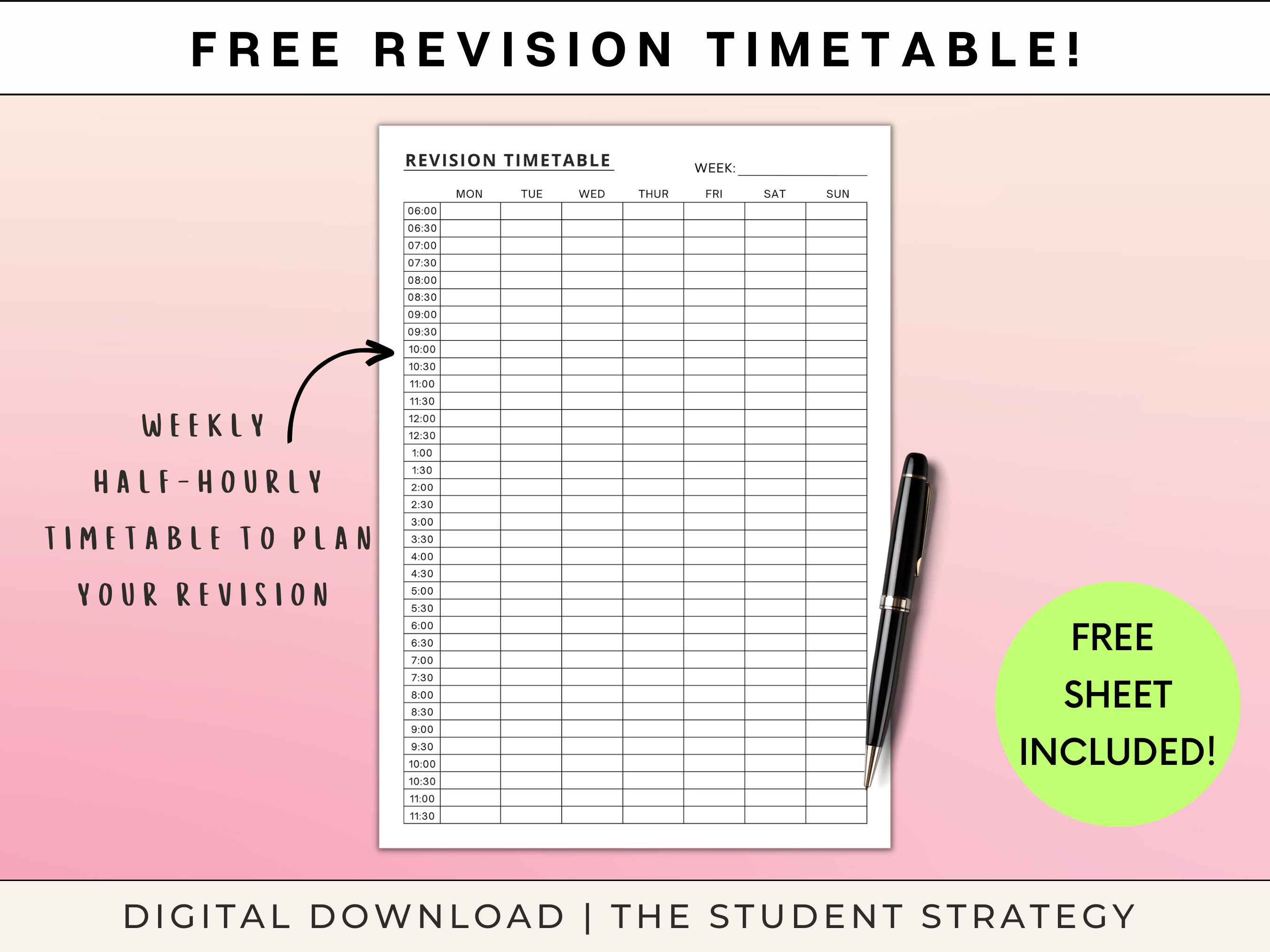 Revision Template Bundle | Printable Revision Sheets for Students ...