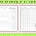 Revision Sheet Bundle | Revision Timetable & Checklist | Study Session ...