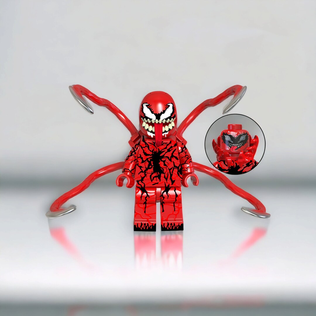 Carnage Custom Minifigure - Etsy