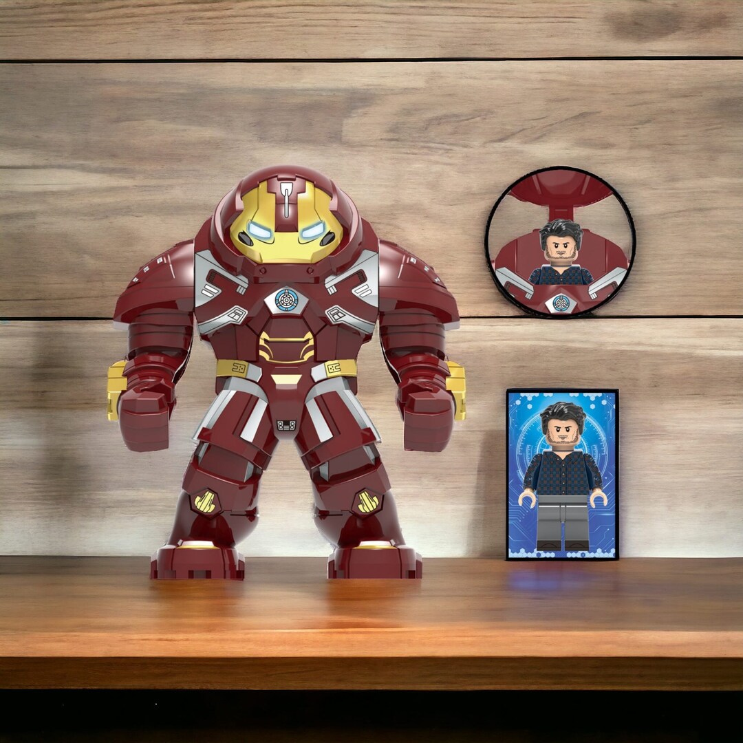 Red Bruce Banner Hulk Buster Custon Made Figure - Etsy