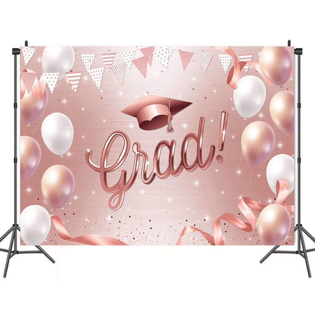 Material Based Graduation Backdrop Banner Exam Party - Etsy