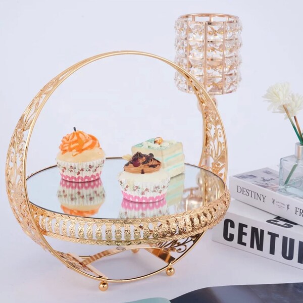 Gold Cake Stand - Etsy UK