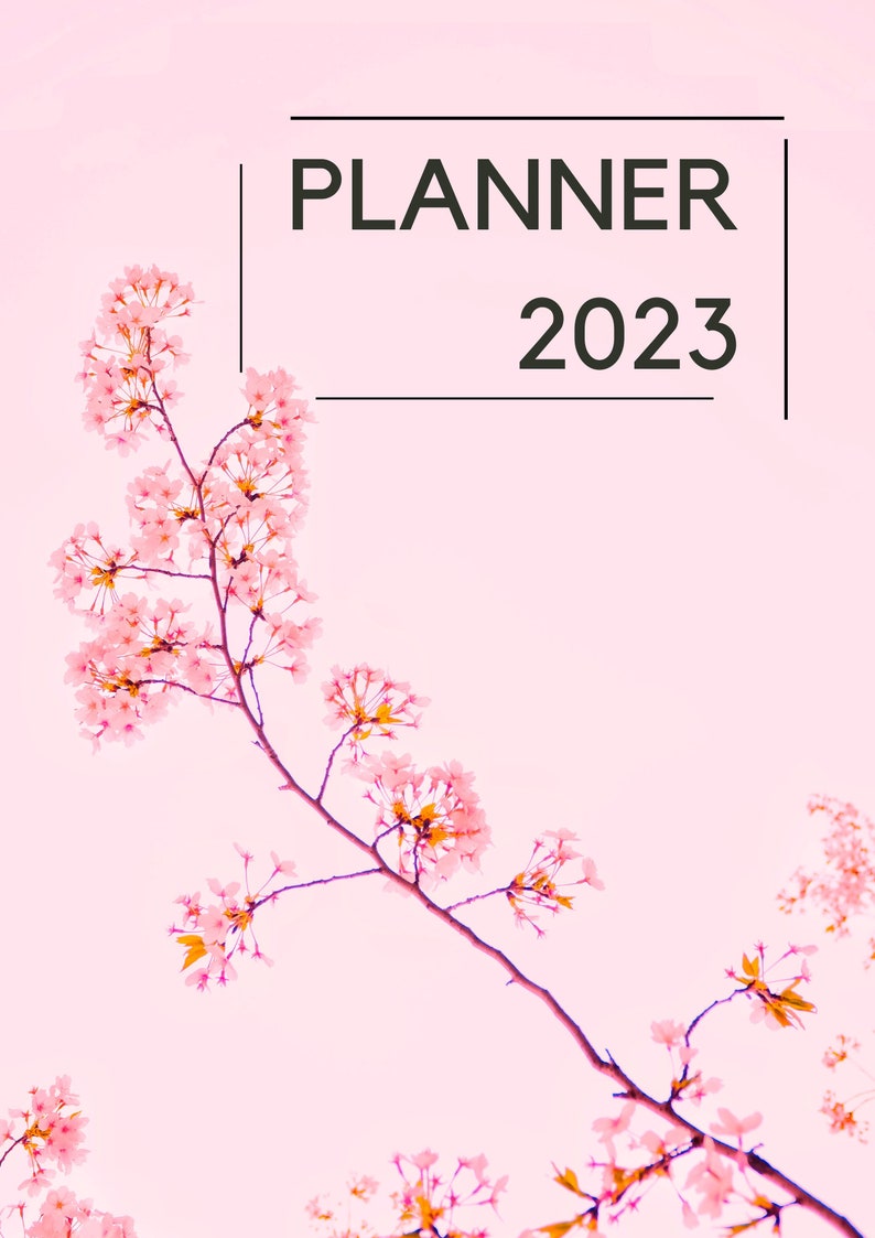 Monthly Calendar 2023 Planner, 2023 Printable Calendar Landscape ...