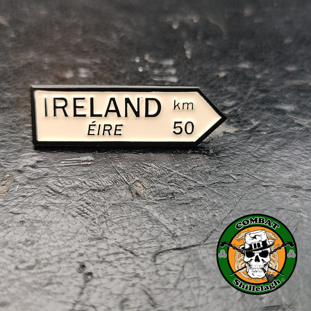 Ireland Road Sign Hat Pin for Your Flat Cap or Scally Cap, Irish Road ...