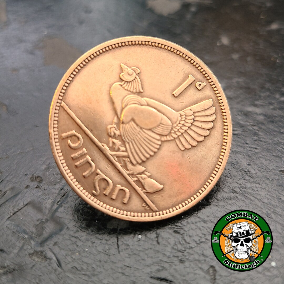 Irish Coin 1p Hen Design Hat Pin for Your Flat Cap or Scally Cap ...