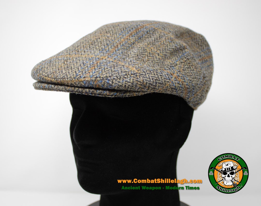 Tweed Wool Flat Cap, Scally Cap, Driving Cap, Irish Cap, Ireland ...