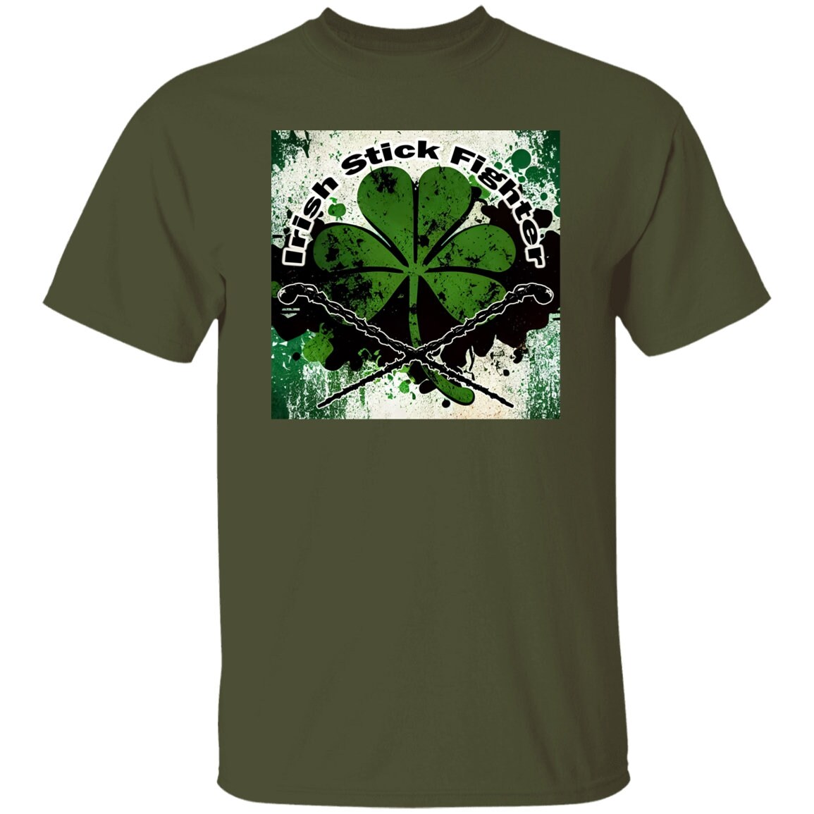 Irish Stick Fighter Shillelaghs and Shamrock T-shirt, Ireland, St ...