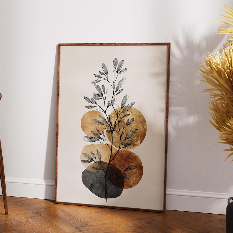 200 Modern Boho Wall Art Prints - Trendy Abstract Minimalist Gallery ...