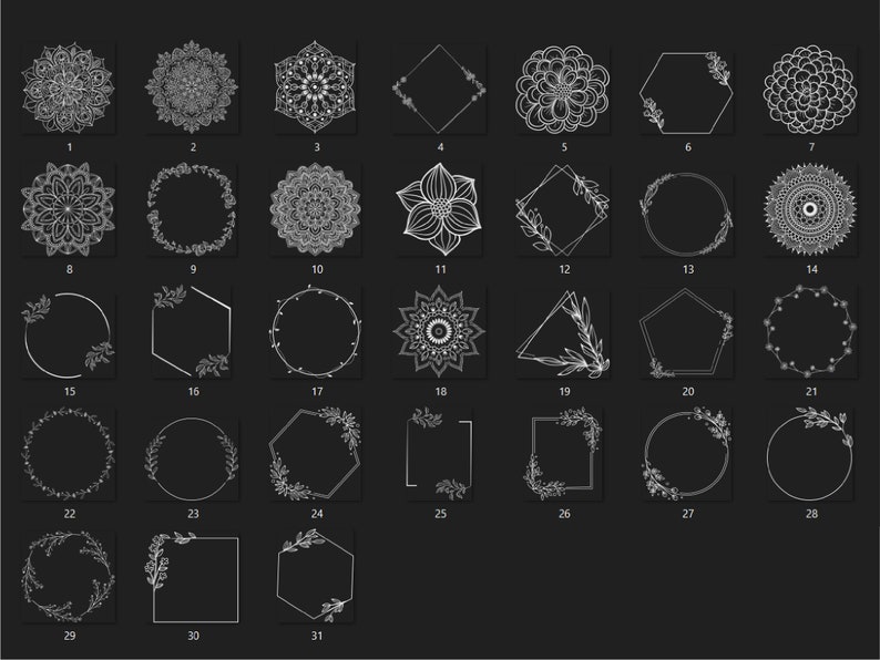 30 Minimalist Floral Ring Overlays Maternity Backdrop - Etsy