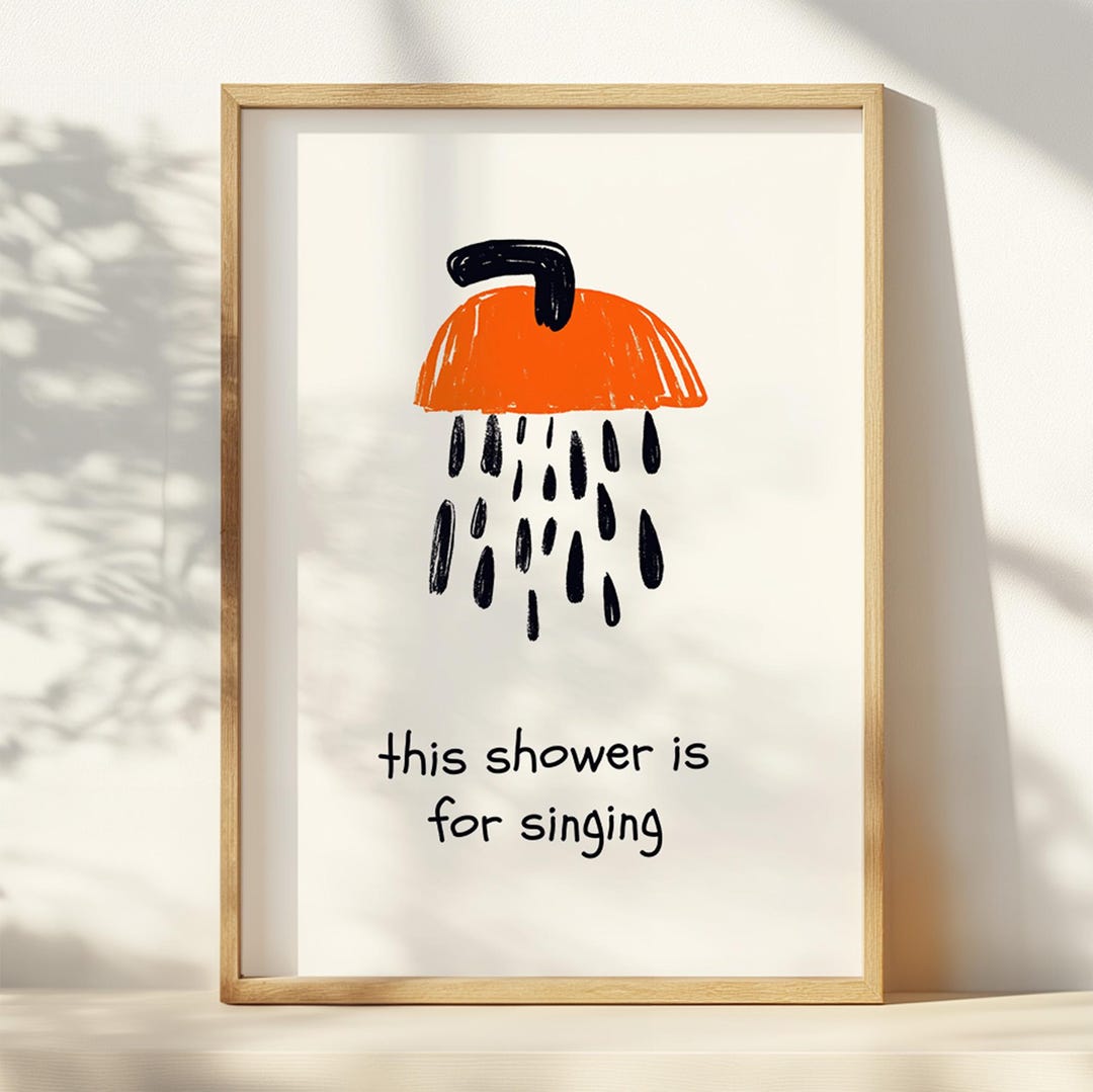 Printable This Shower is for Singing Poster - Instant Download - Funny ...