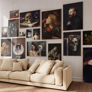 135 Vintage Moody Prints - Dark Academia Wall Art Decor - Dark Vintage ...