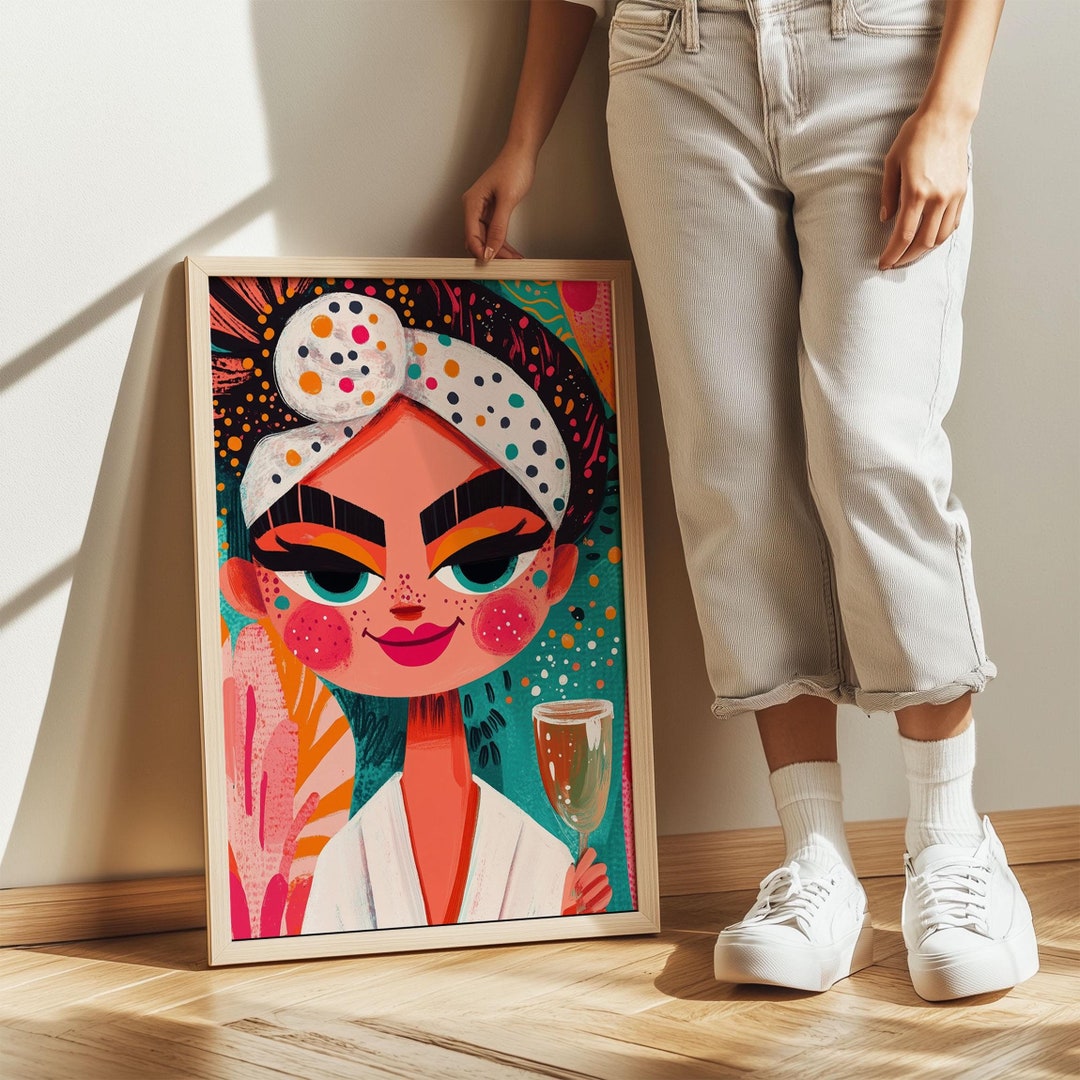 Confident Girl Wall Art - Colorful Wall Art Decor - Modern Printable ...