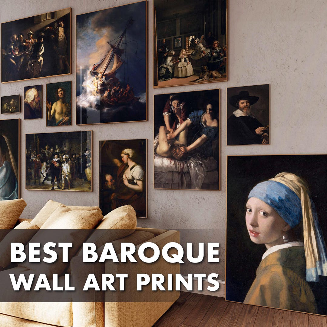 350 Baroque Masterpiece Wall Art Prints Bundle - Vintage Digital ...
