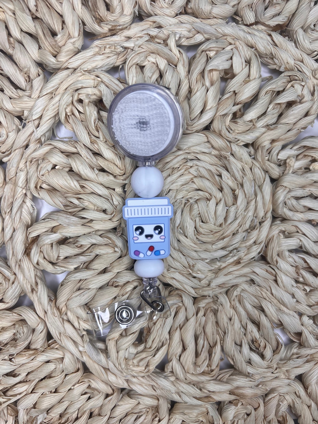 Badge Reel With Velcro for Acrylic Add on acrylic Topper - Etsy