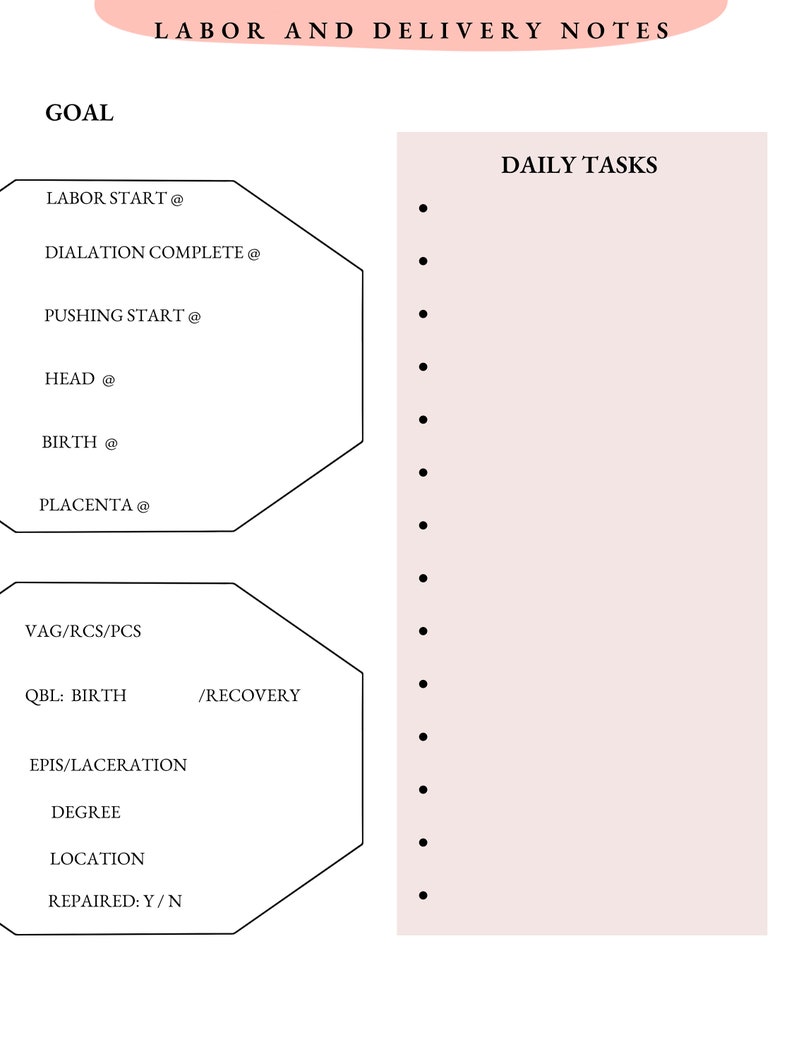 L&D Aesthetic Report Sheet - Etsy