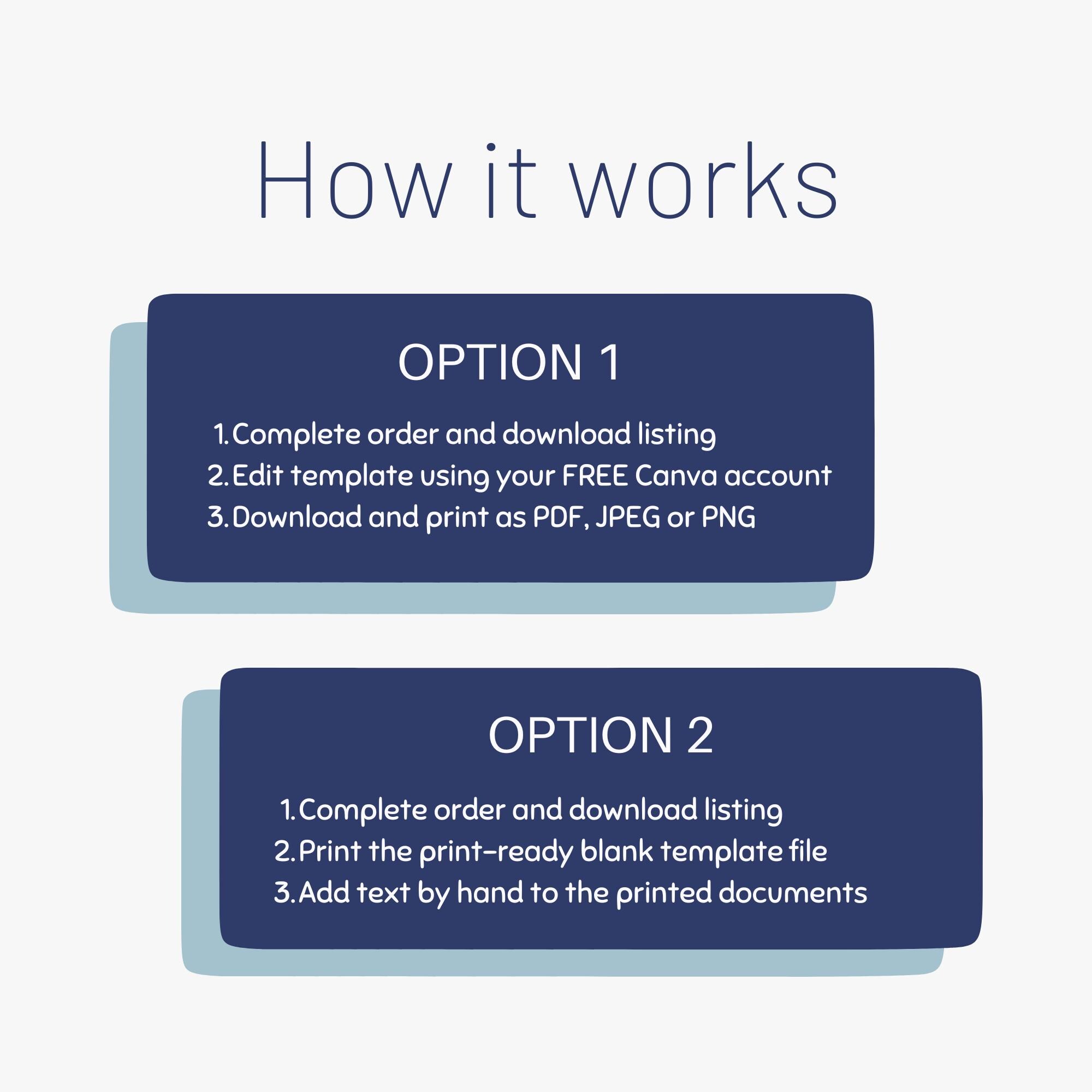 Editable Digital Bingo Card Canva Template | DIY Custom Printable Grid ...