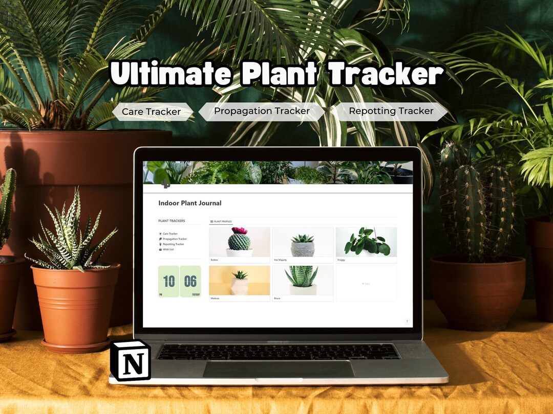 Ultimate Plant Care Tracker Digital Log Growth Care Schedule Plant Journal Notion Template ...