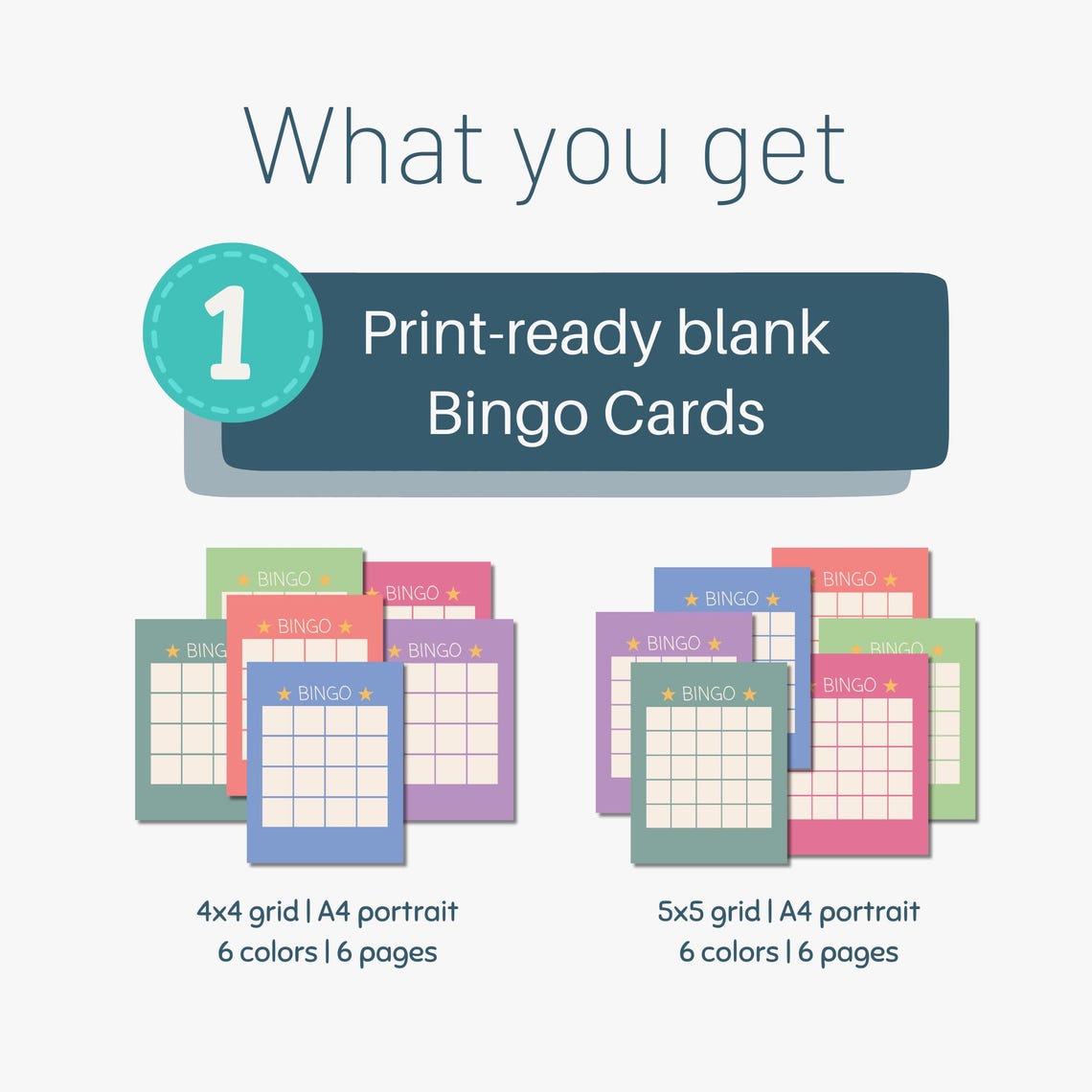 Editable Digital Bingo Card Canva Template | DIY Custom Printable Grid ...