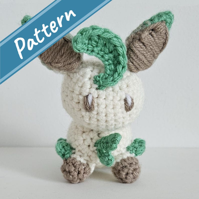 Leafeon Crochet Pattern PDF - Etsy