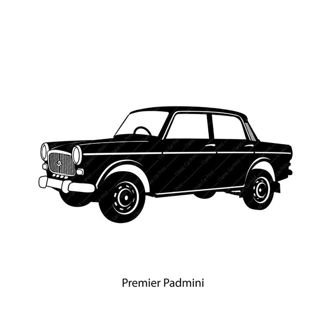 Premier Padmini,classic Car Poster,instant Digital Wall Art Print ...